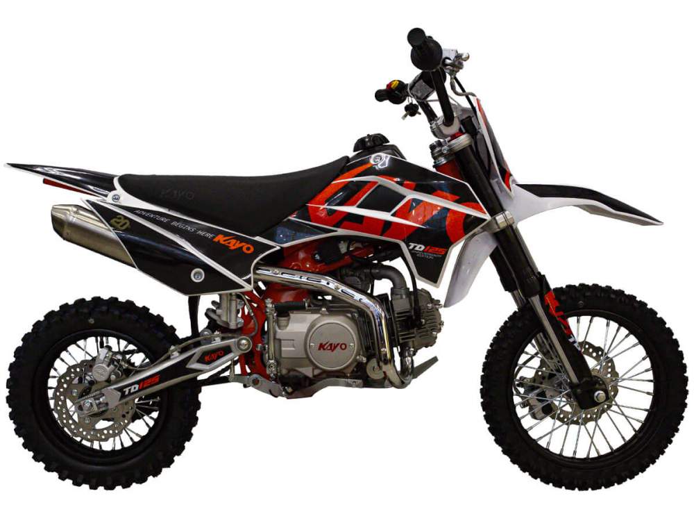 Питбайк KAYO MINI TD125 14/12 (п/автомат, эл. стартер 2024 г.) - АКУЛА ...